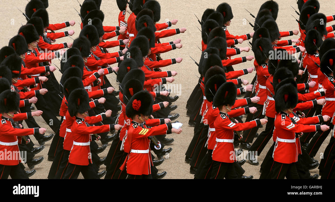 A section of Coldstream Guards quick march, ahead of next Saturday's ...