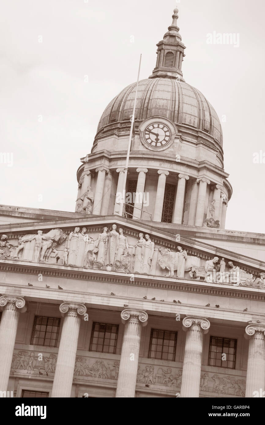 Council House - City Hall, Nottingham; England; UK in Black and White ...