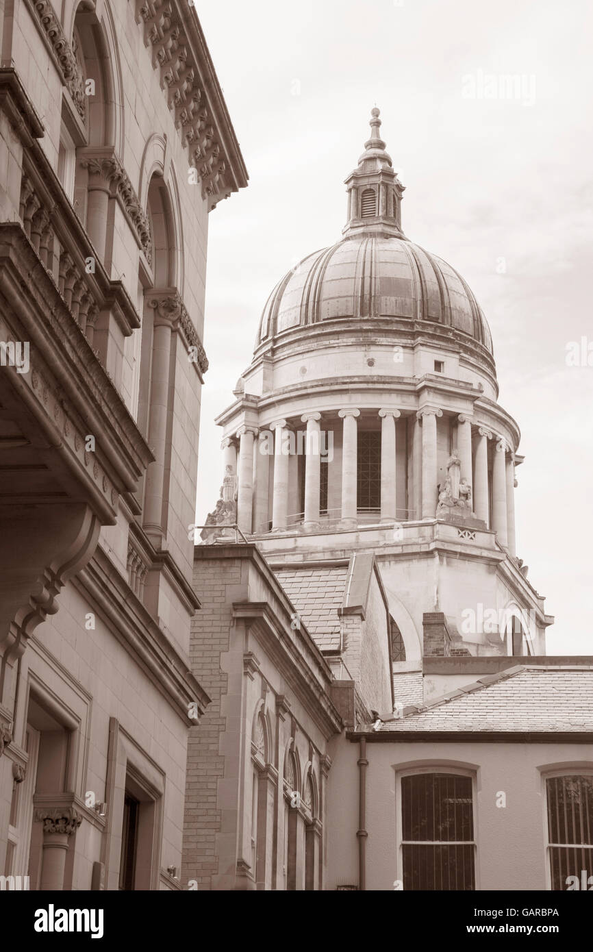 Council House - City Hall, Nottingham; England; UK in Black and White ...