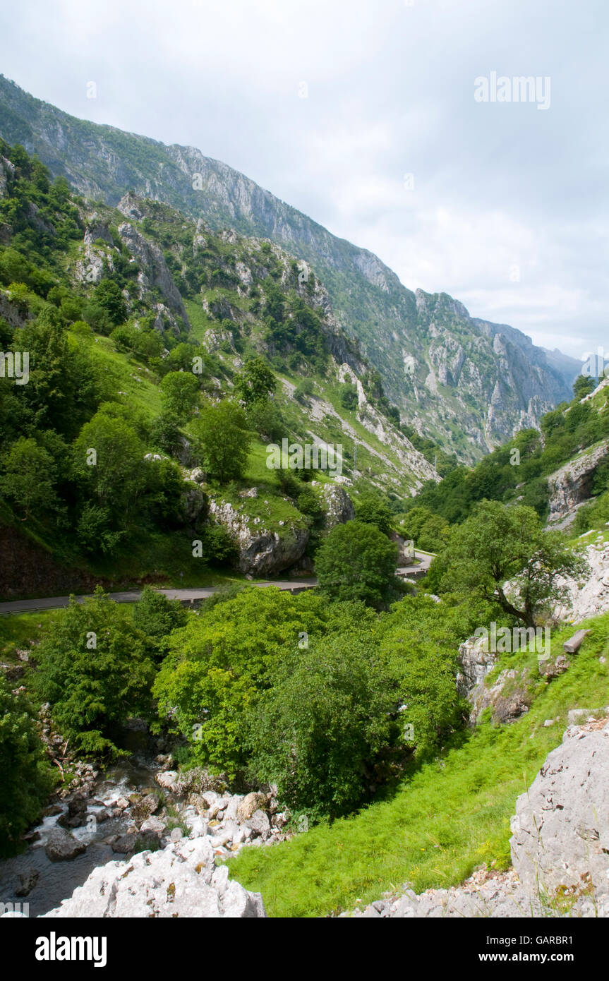 Mountain landscape. Arenas de Cabrales, Asturias, Spain Stock Photo - Alamy