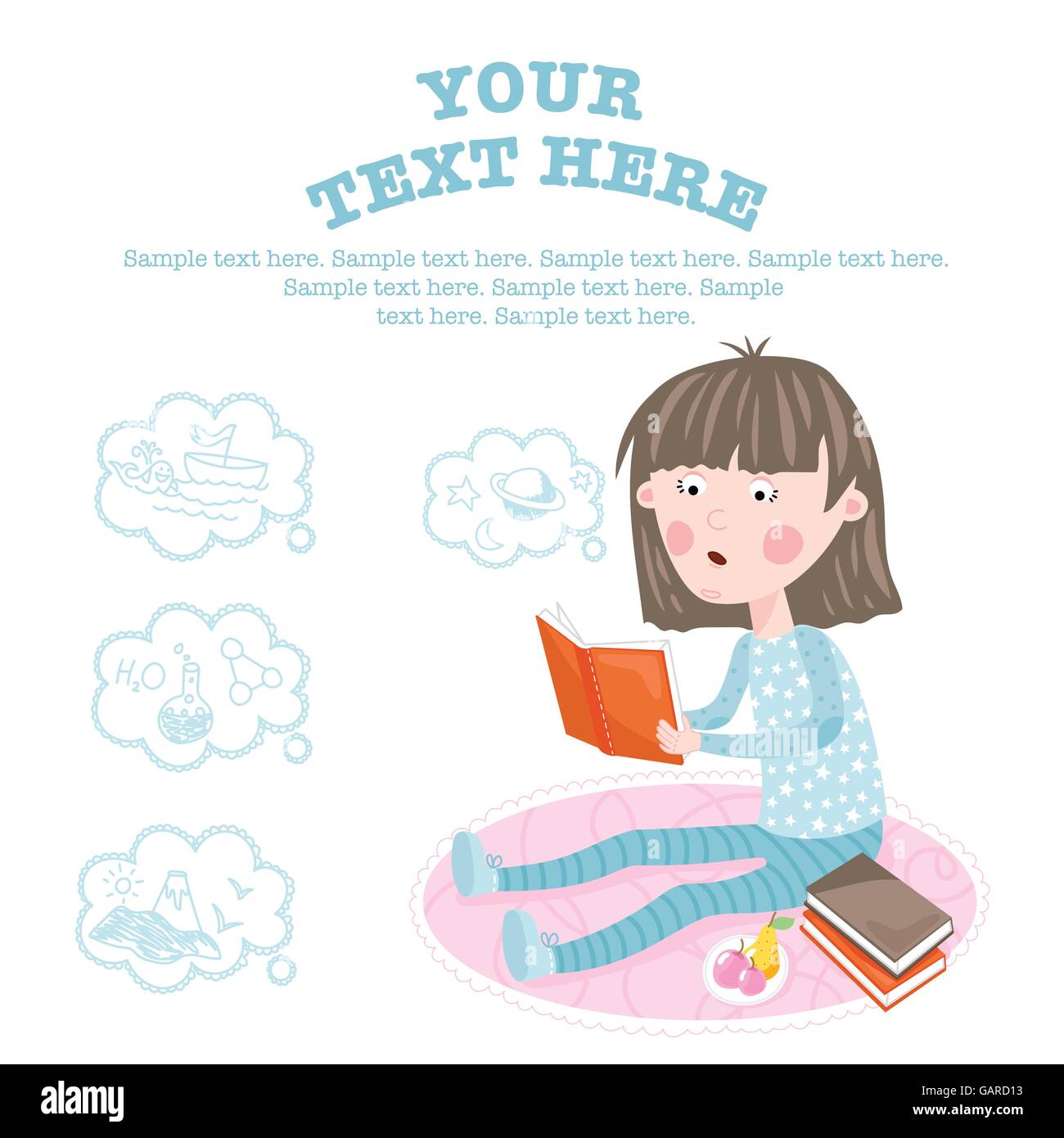 Happy child book on Stock Vector Images - Alamy