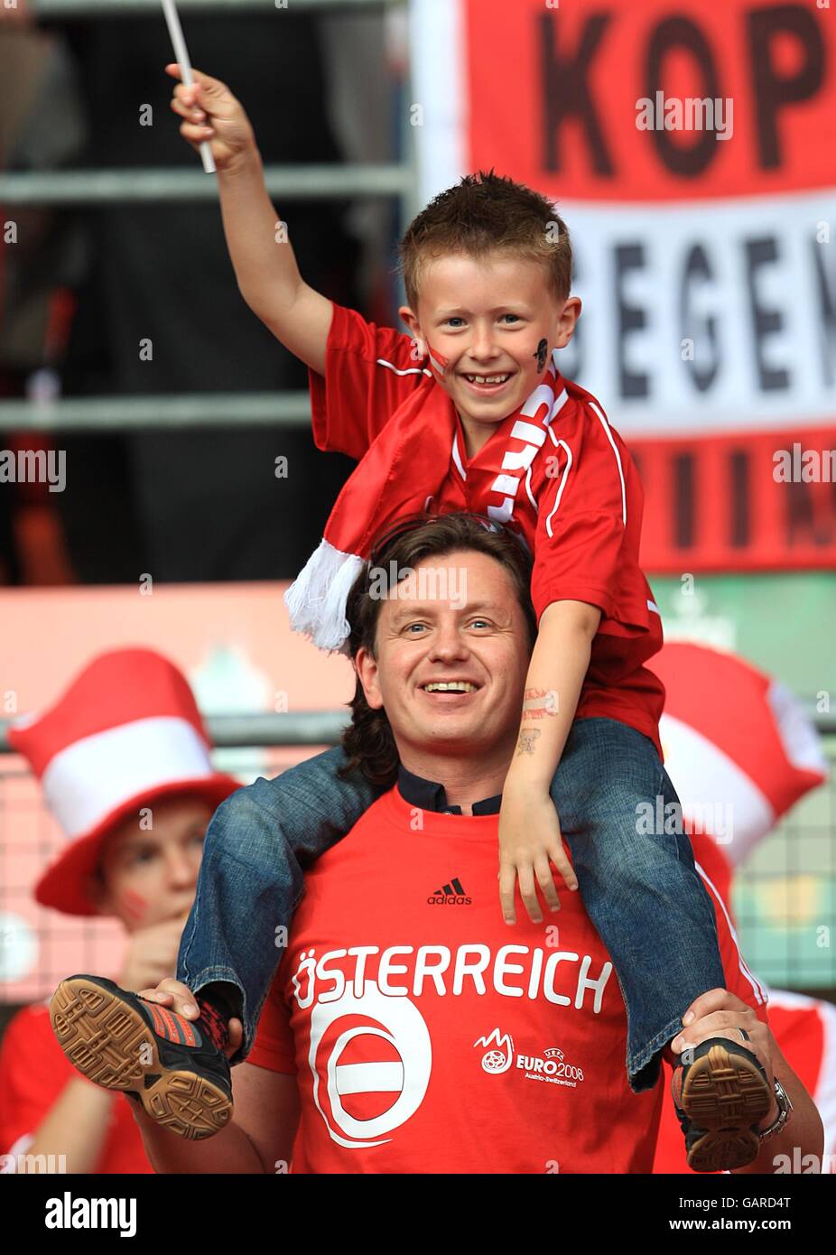 Austrian fans in the stands hi-res stock photography and images - Alamy