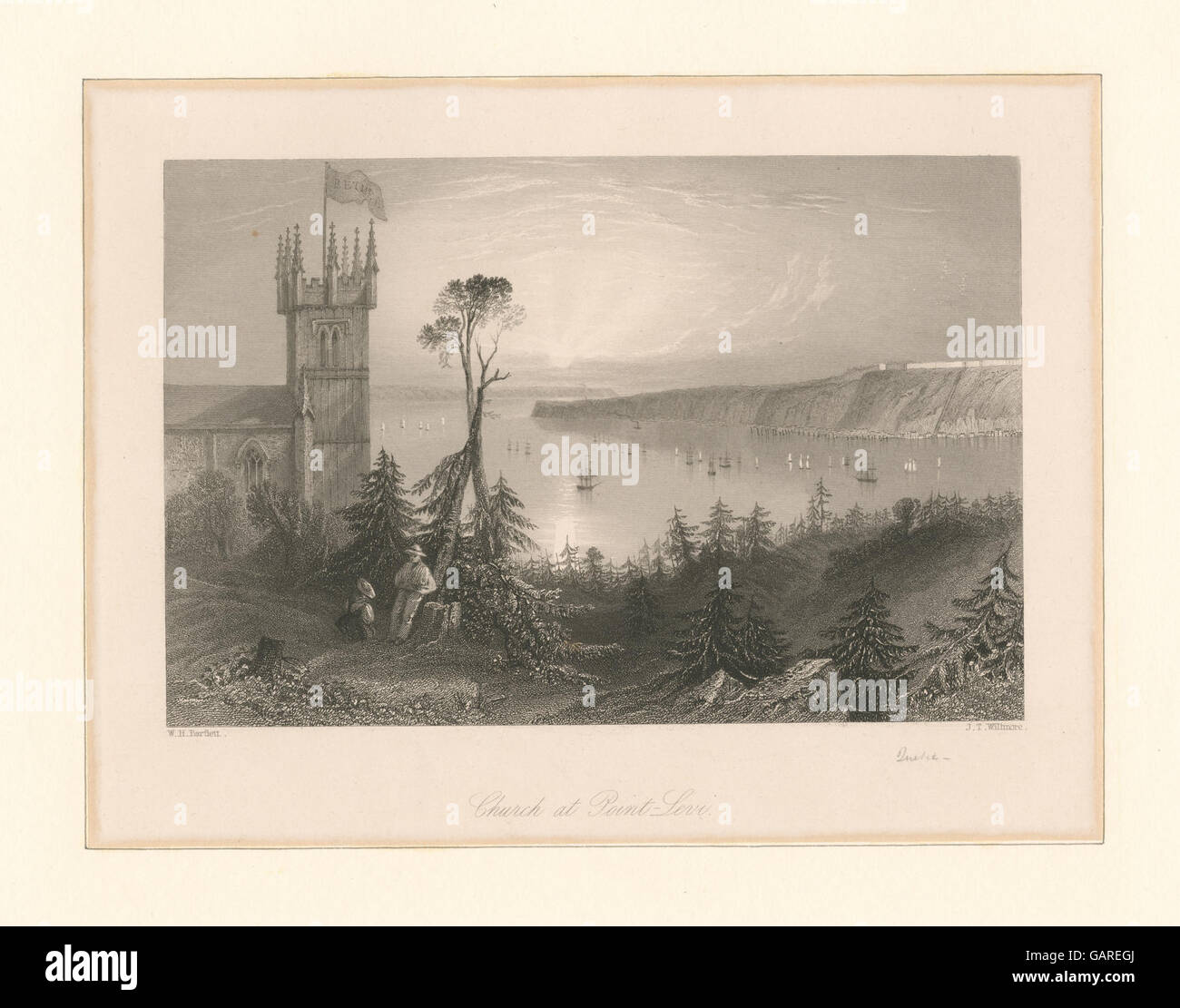 The Church at Point-Levi is likely an image or depiction of a religious ...