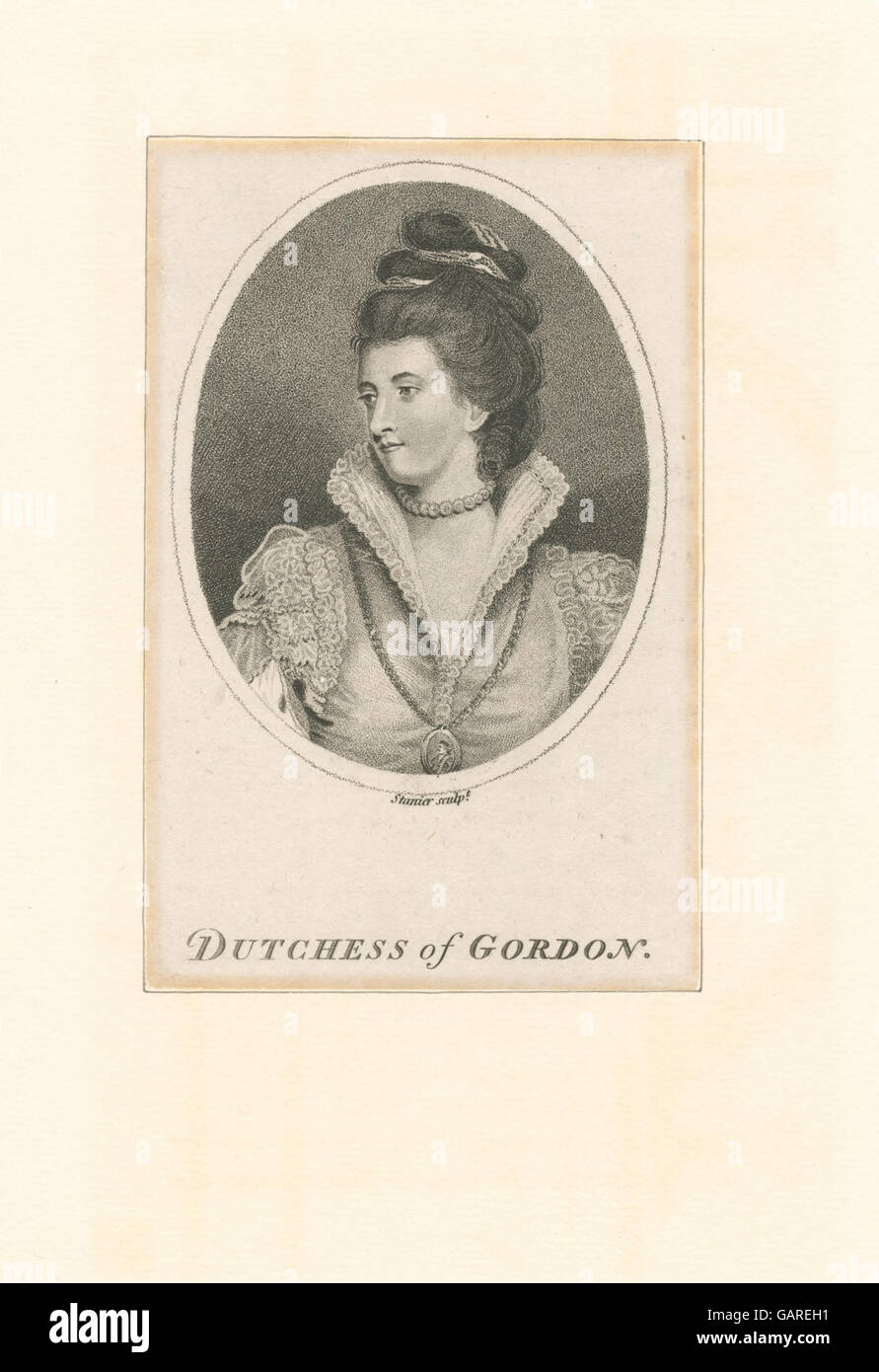 The Duchess of Gordon was a prominent figure in British society during ...