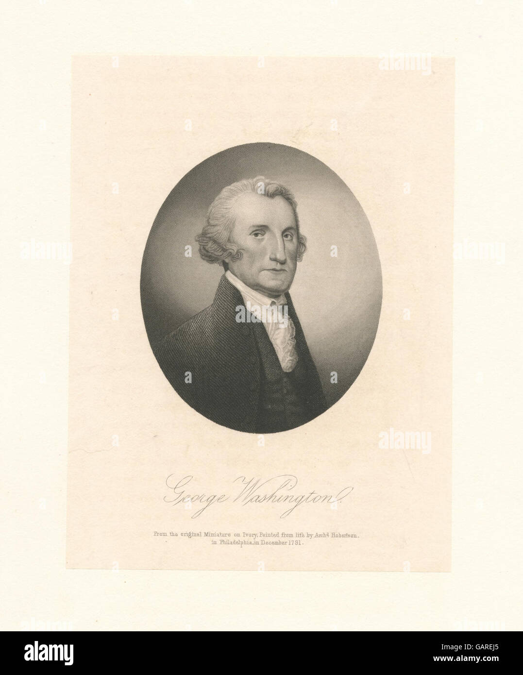 A historical portrayal of George Washington, the first President of the ...