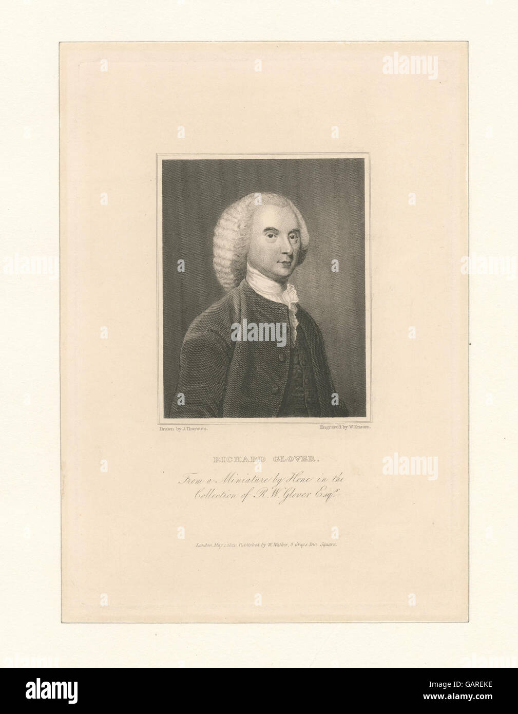 This portrait of Richard Glover captures his features and character ...