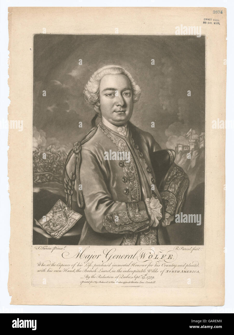 Major General Wolfe is remembered for sacrificing his life during the ...