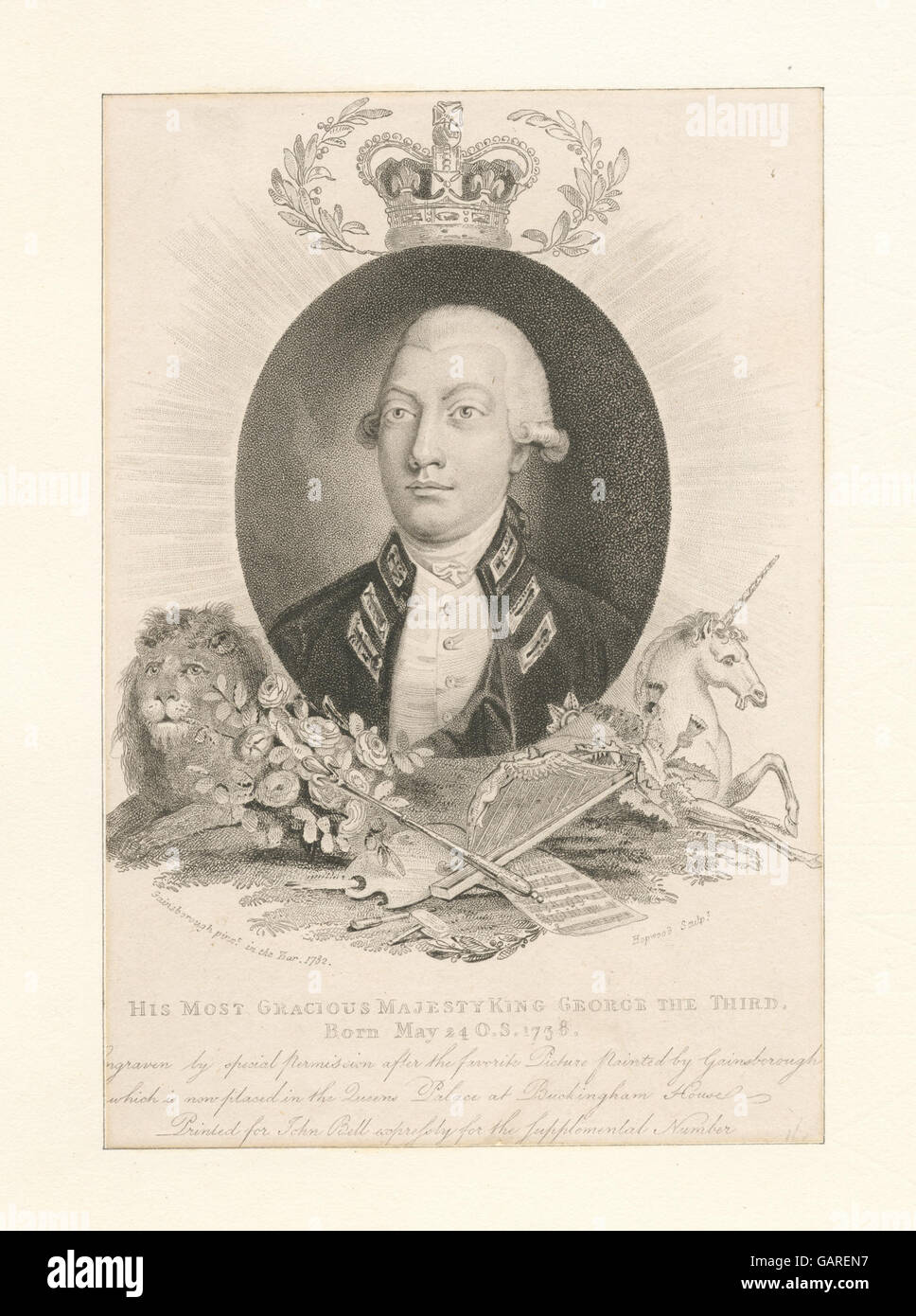 This title refers to King George III of Britain, who reigned from 1760 ...