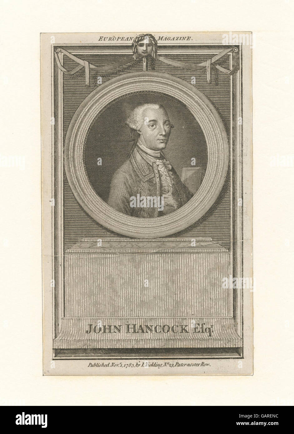 John Hancock, an American revolutionary leader and the first signer of ...