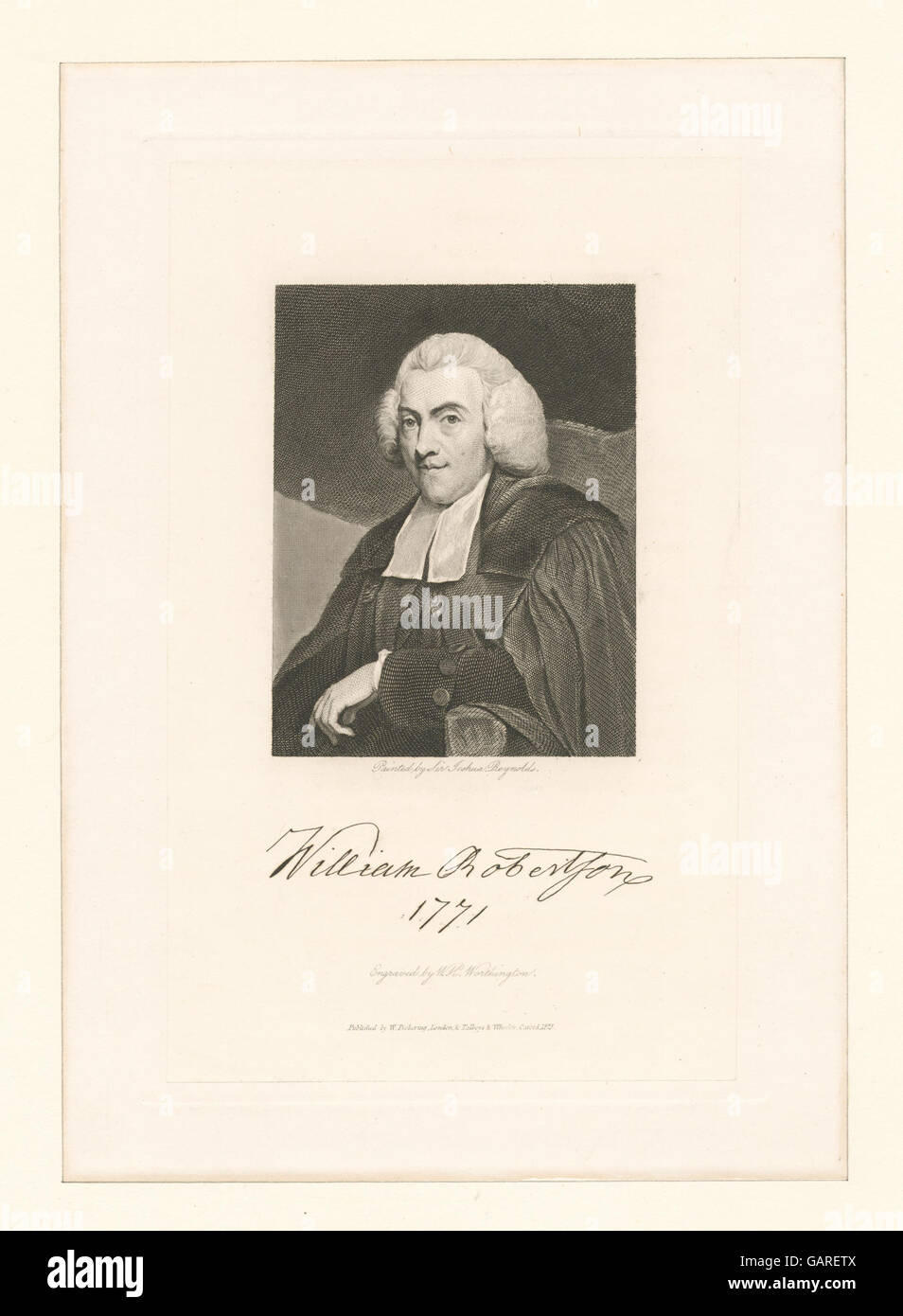 A historical reference to William Robertson, a figure in 1771. This ...