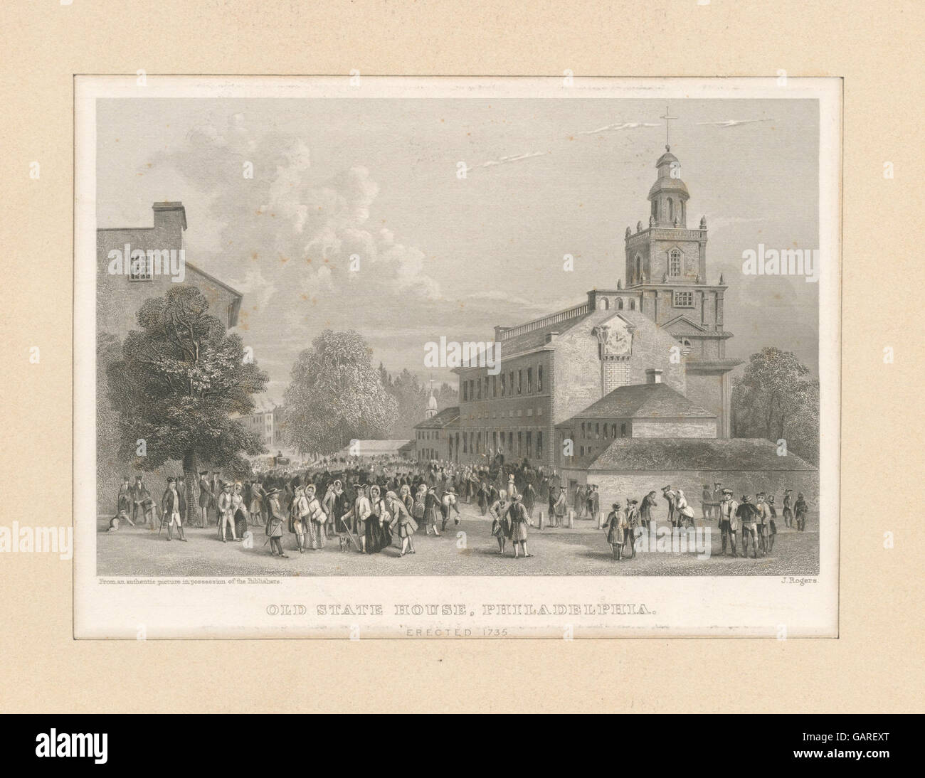 The Old State House in Philadelphia, constructed in 1735, served as the ...