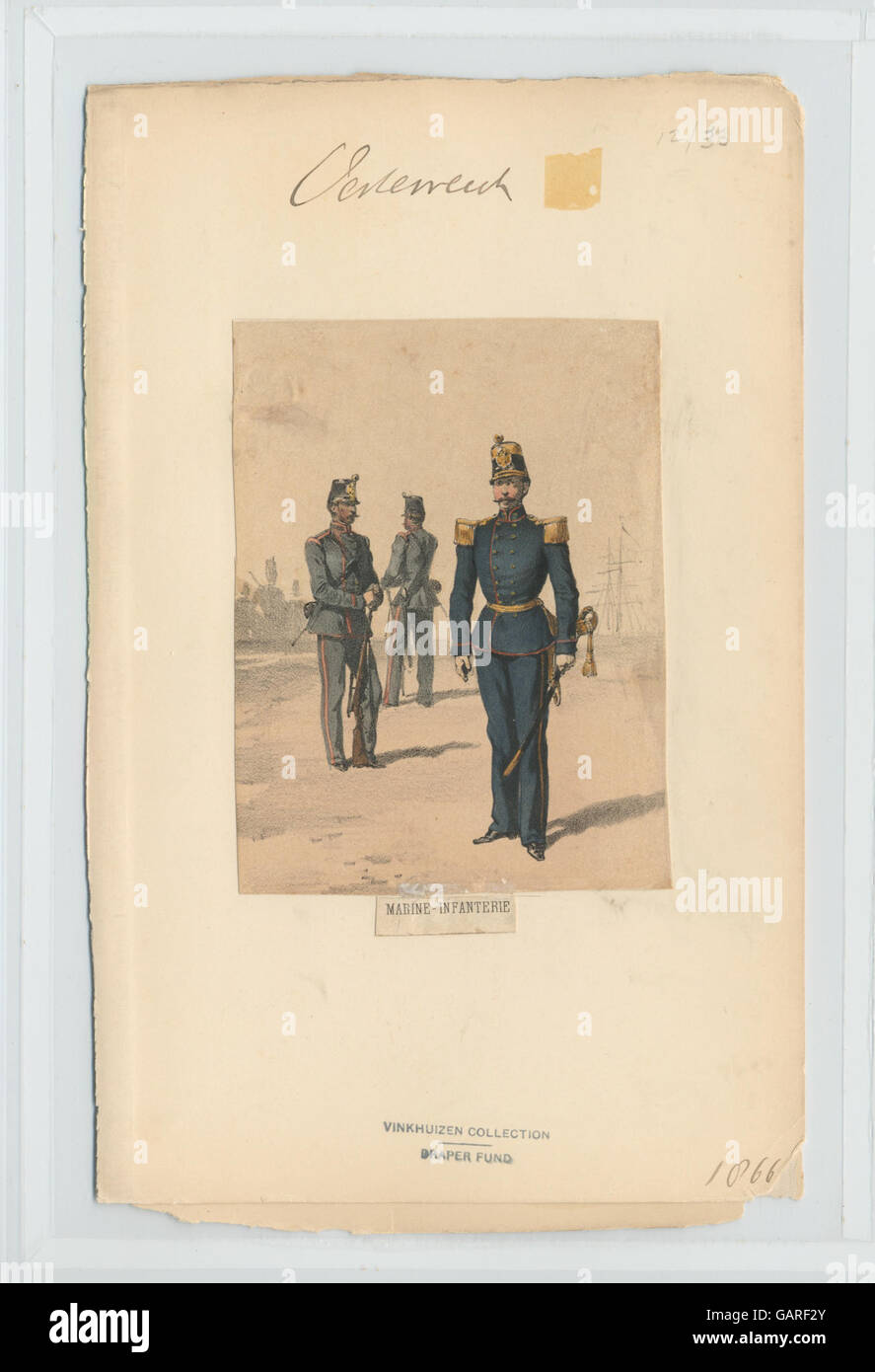 'Marine-Infanterie. 1866' refers to a historical military formation ...