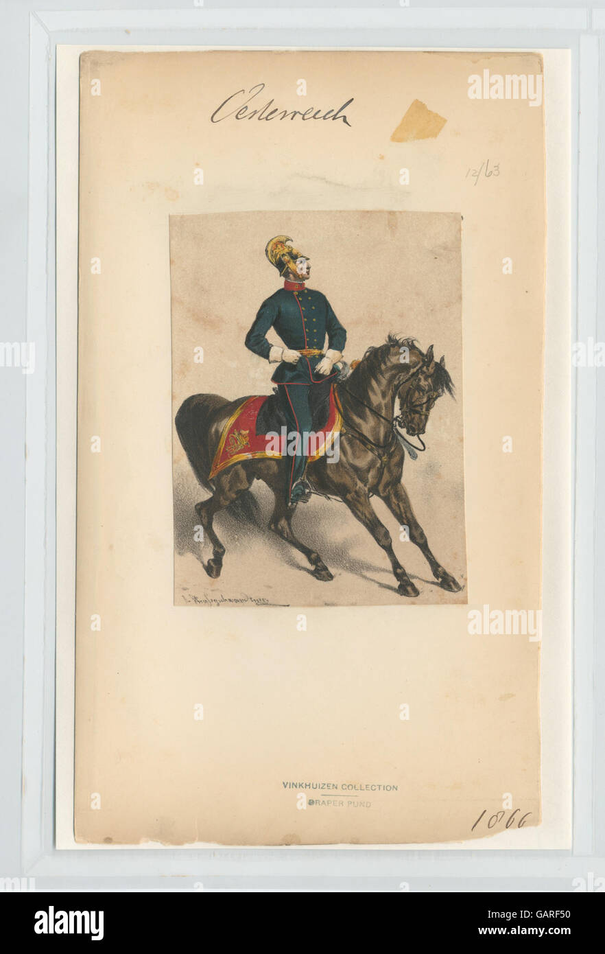 'Dragoner' likely refers to a German cavalry unit or regiment from 1866 ...
