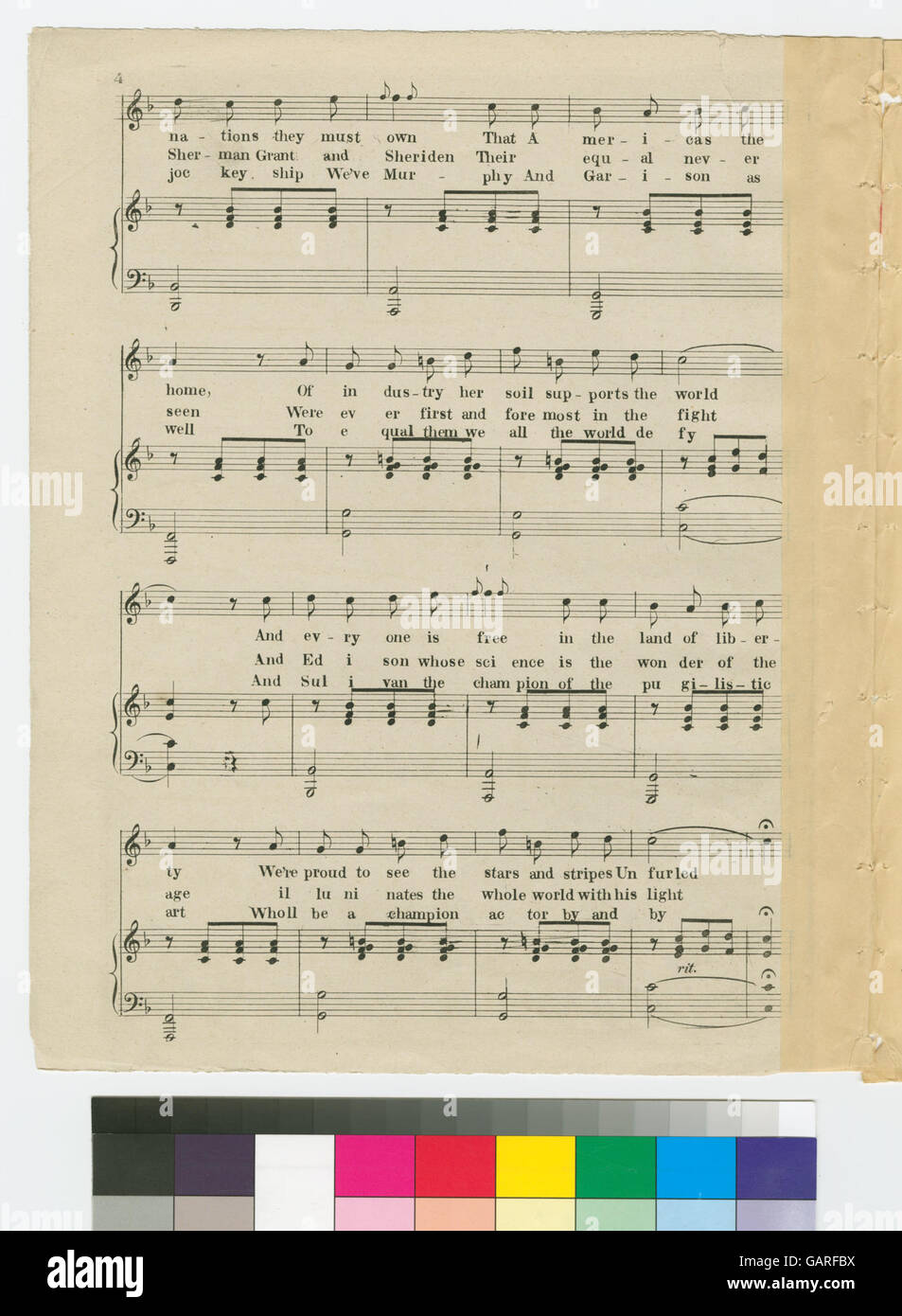 'America's the Baby' is a metaphor referring to the youth and emerging ...