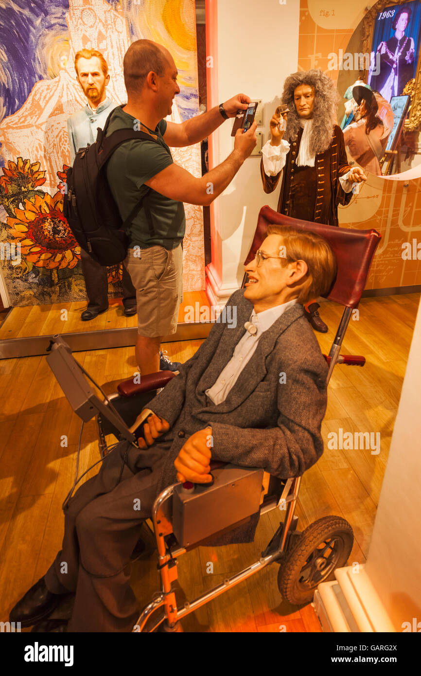 England, London, Madame Tussauds, Wax Figure of Stephen Hawking Stock ... England, London, Madame Tussauds, Wax Figure of Stephen Hawking Stock ...