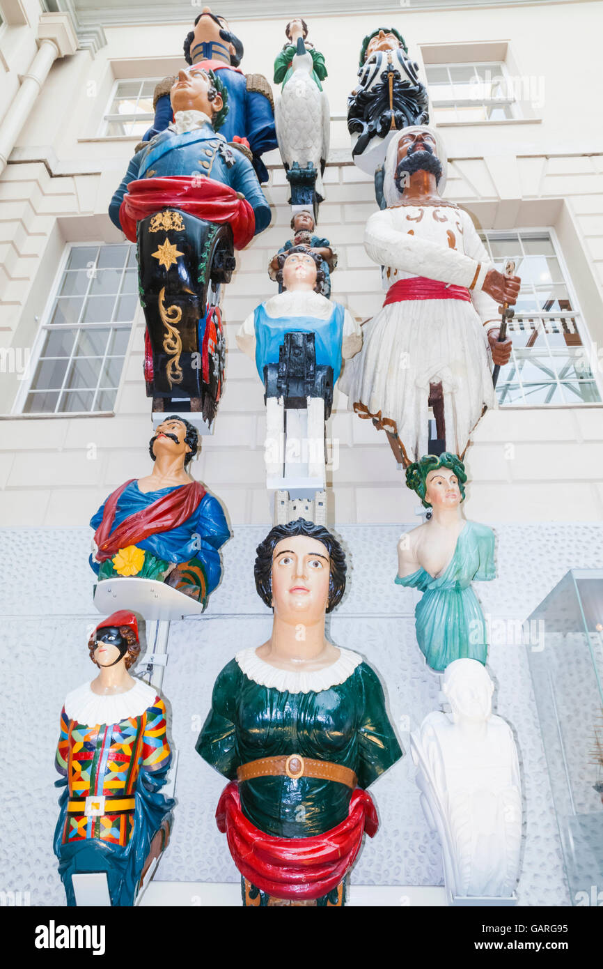 England, London, Greenwich, National Maritime Museum, Ships Figurehead ...
