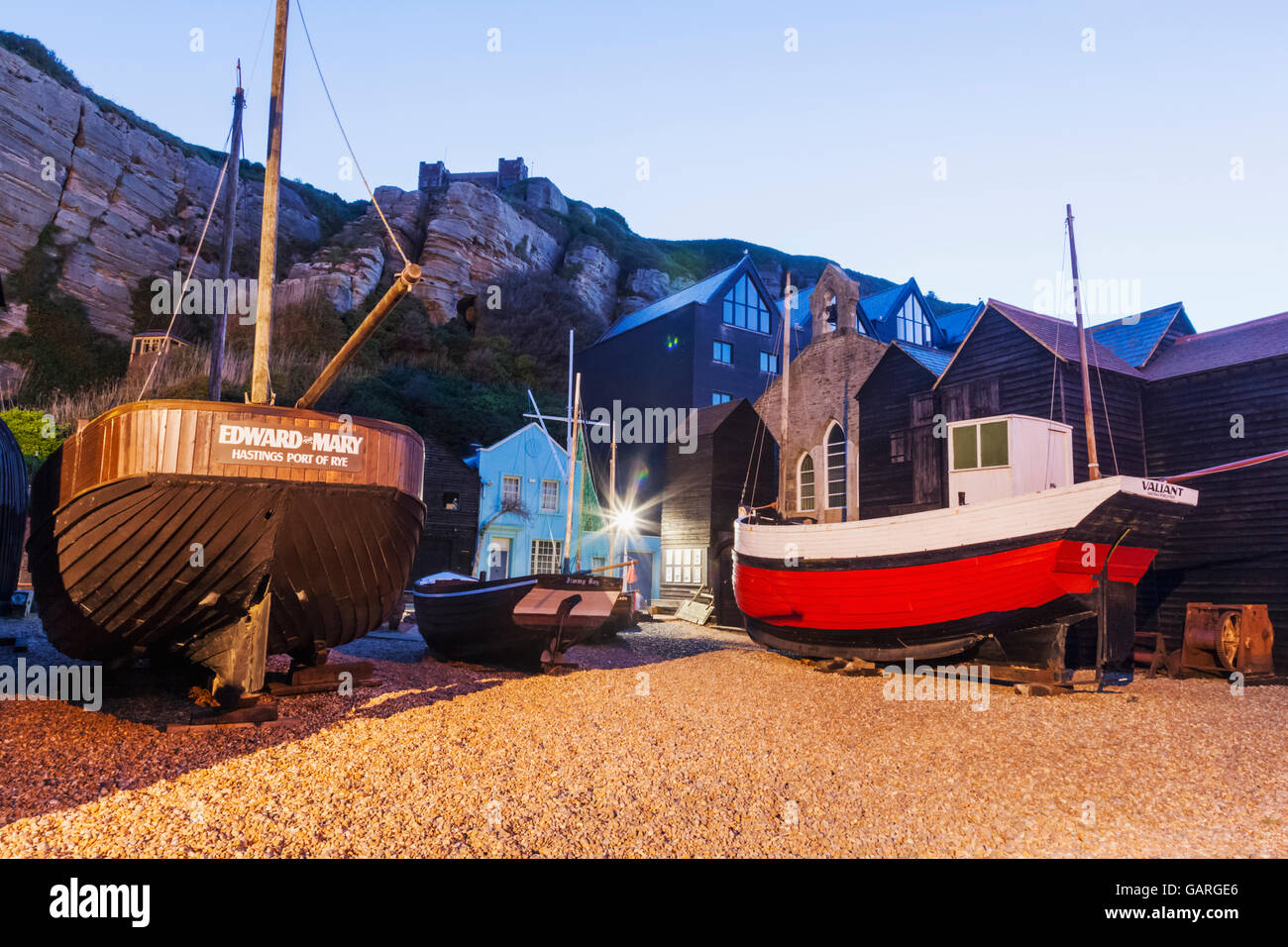 England, East Sussex, Hastings, Fisherman's Museum, Display of ...