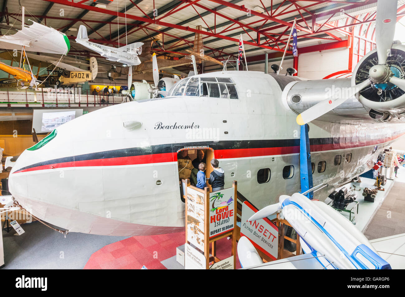 England, Hampshire, Southampton, The Solent Sky Museum, Display of ...