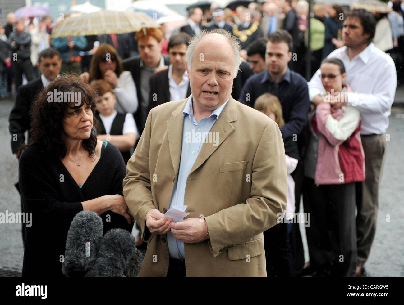 Jimmy Mizen memorial service Stock Photo - Alamy