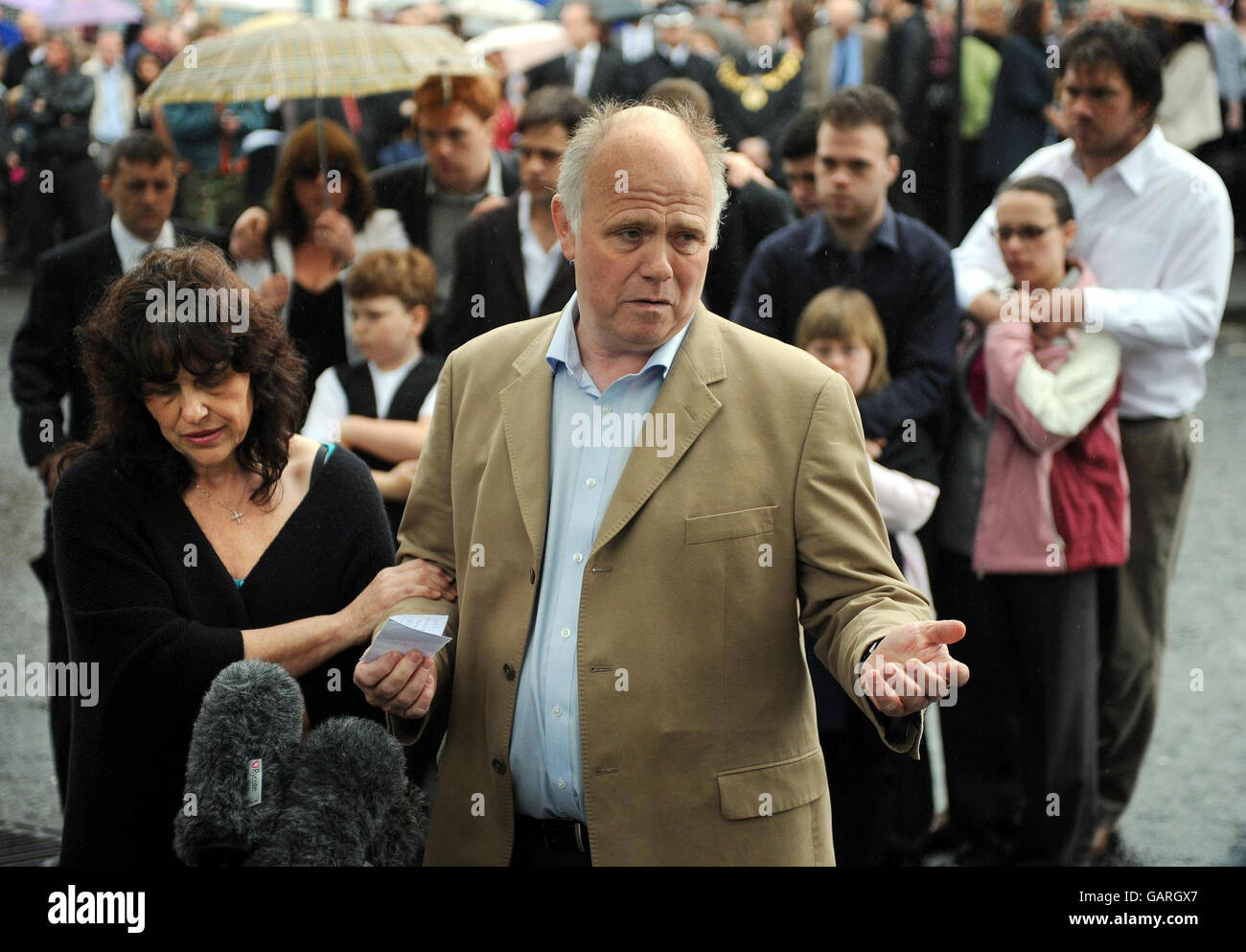 Jimmy Mizen memorial service Stock Photo - Alamy