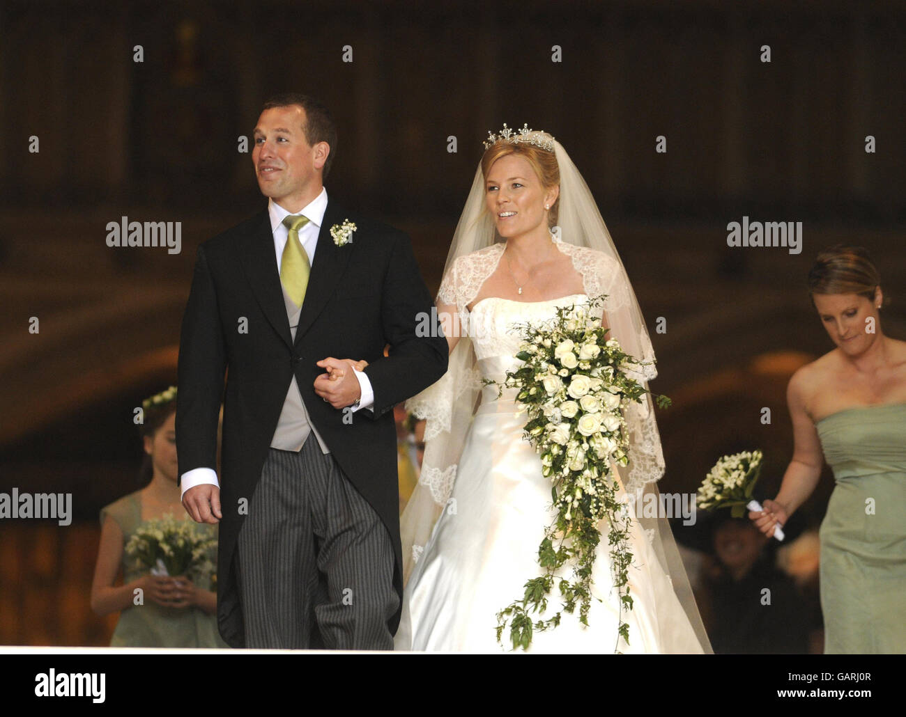 Royalty - Peter Phillips and Autumn Kelly Wedding - St George's Stock ...