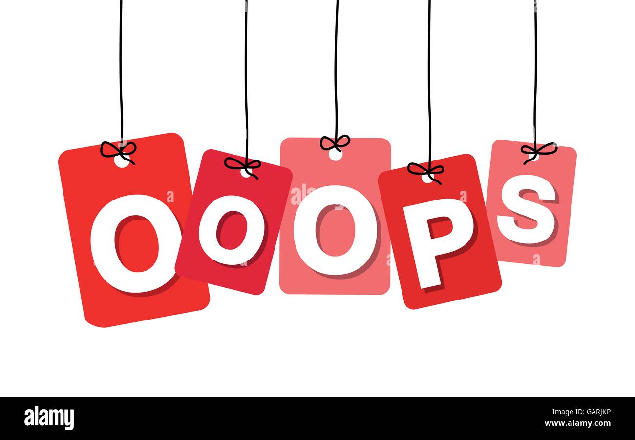 Ooops comic pop art text Cut Out Stock Images & Pictures - Alamy