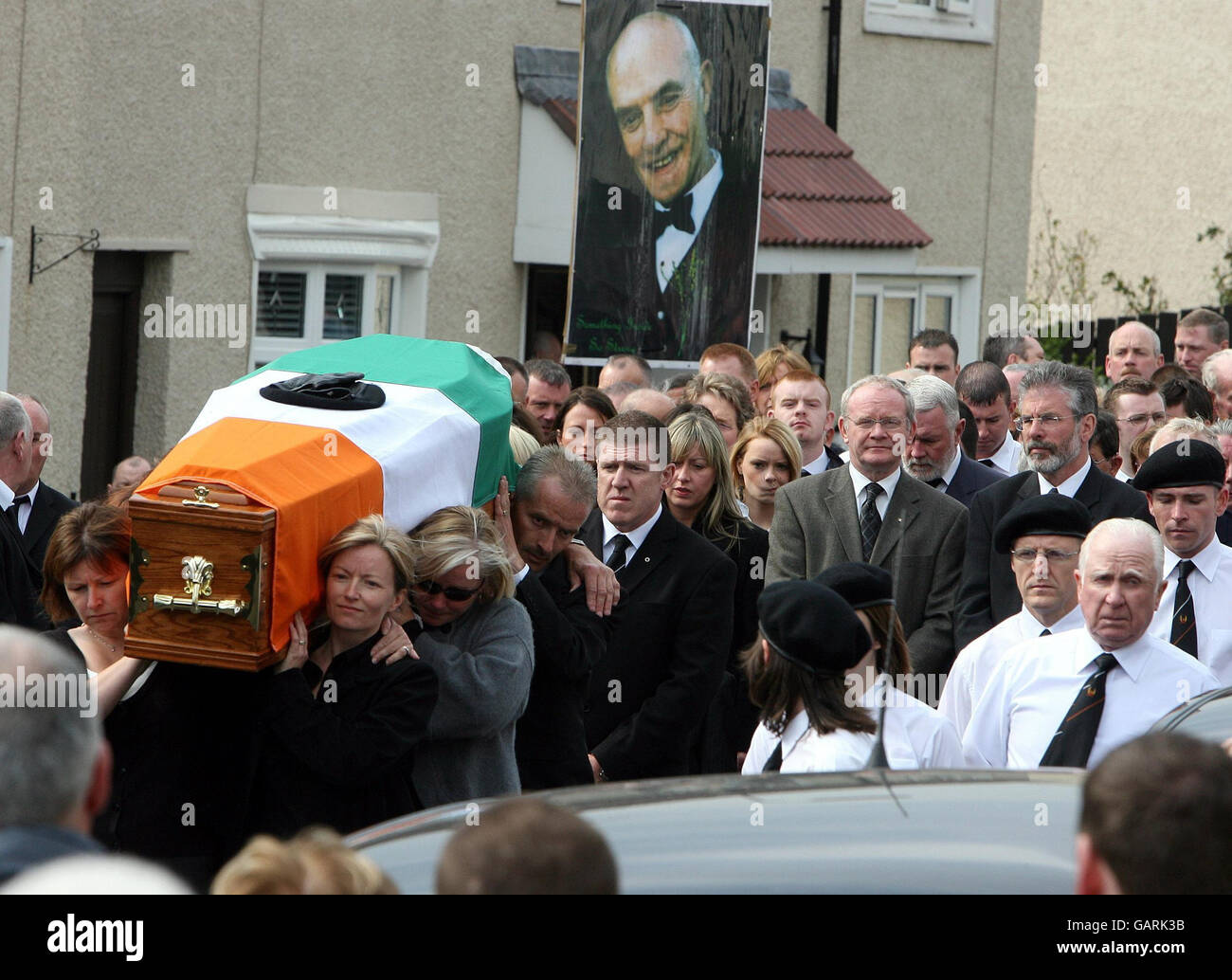 Brian Keenan funeral Stock Photo - Alamy