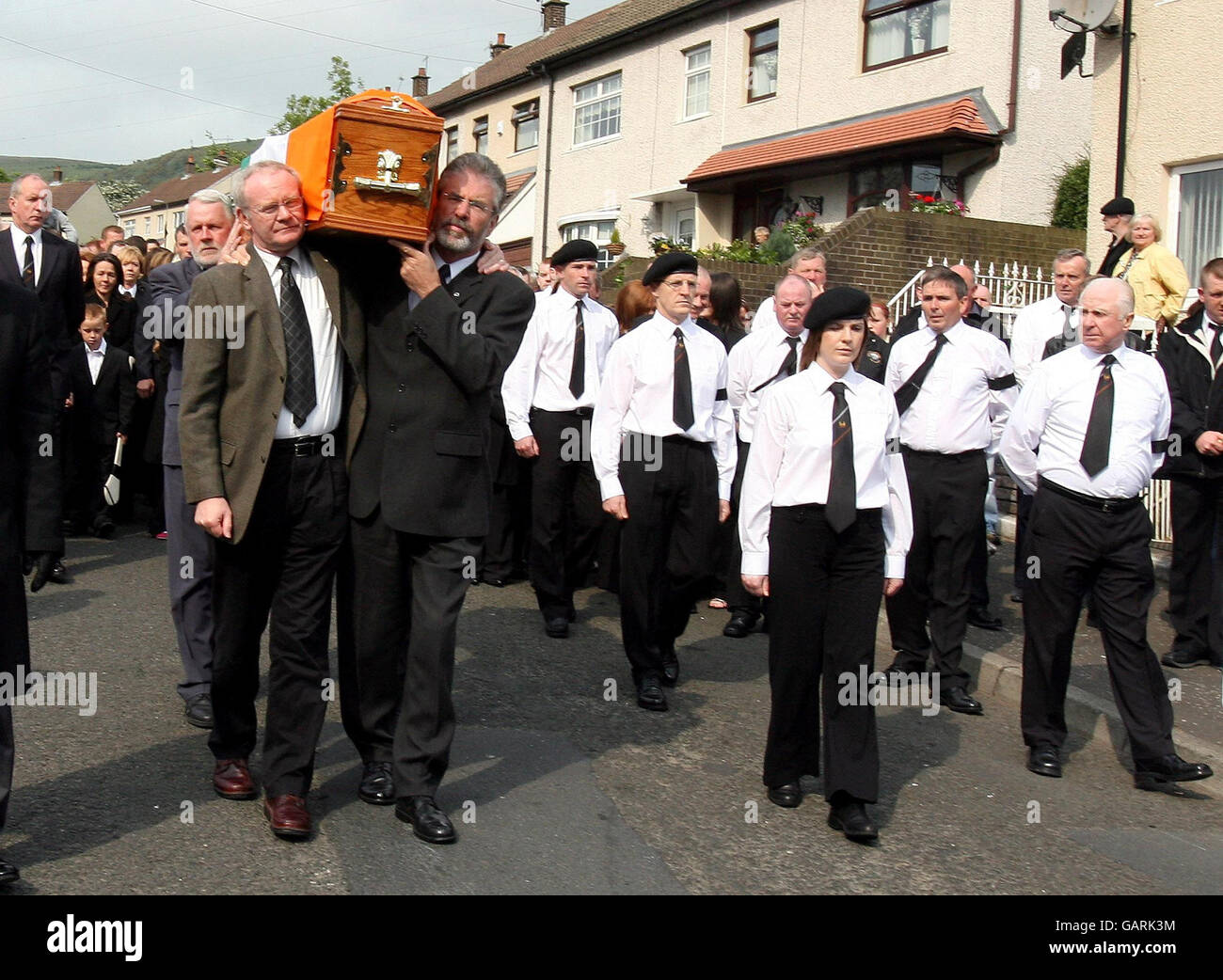 Brian Keenan funeral Stock Photo - Alamy