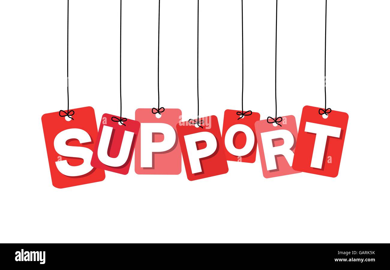 Vector colorful hanging cardboard. Tags - support Stock Vector Image ...