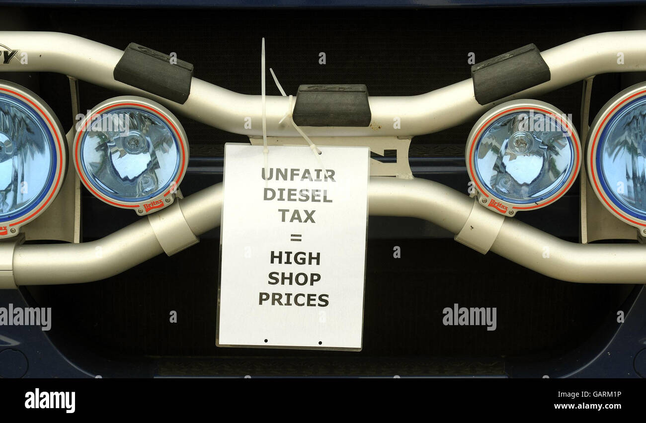 Lorry Drivers Fuel Protest High Resolution Stock Photography and Images ...