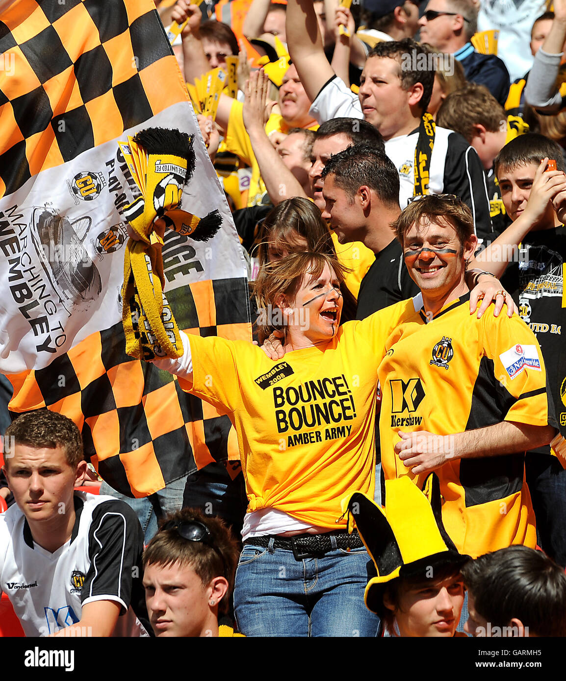 Football fans flags exeter hi-res stock photography and images - Alamy