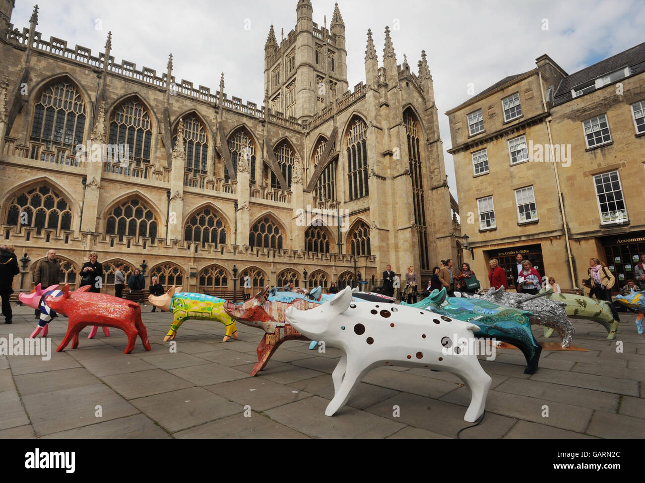An image of Bath MP Don Foster is displayed on the rear of one of the ...