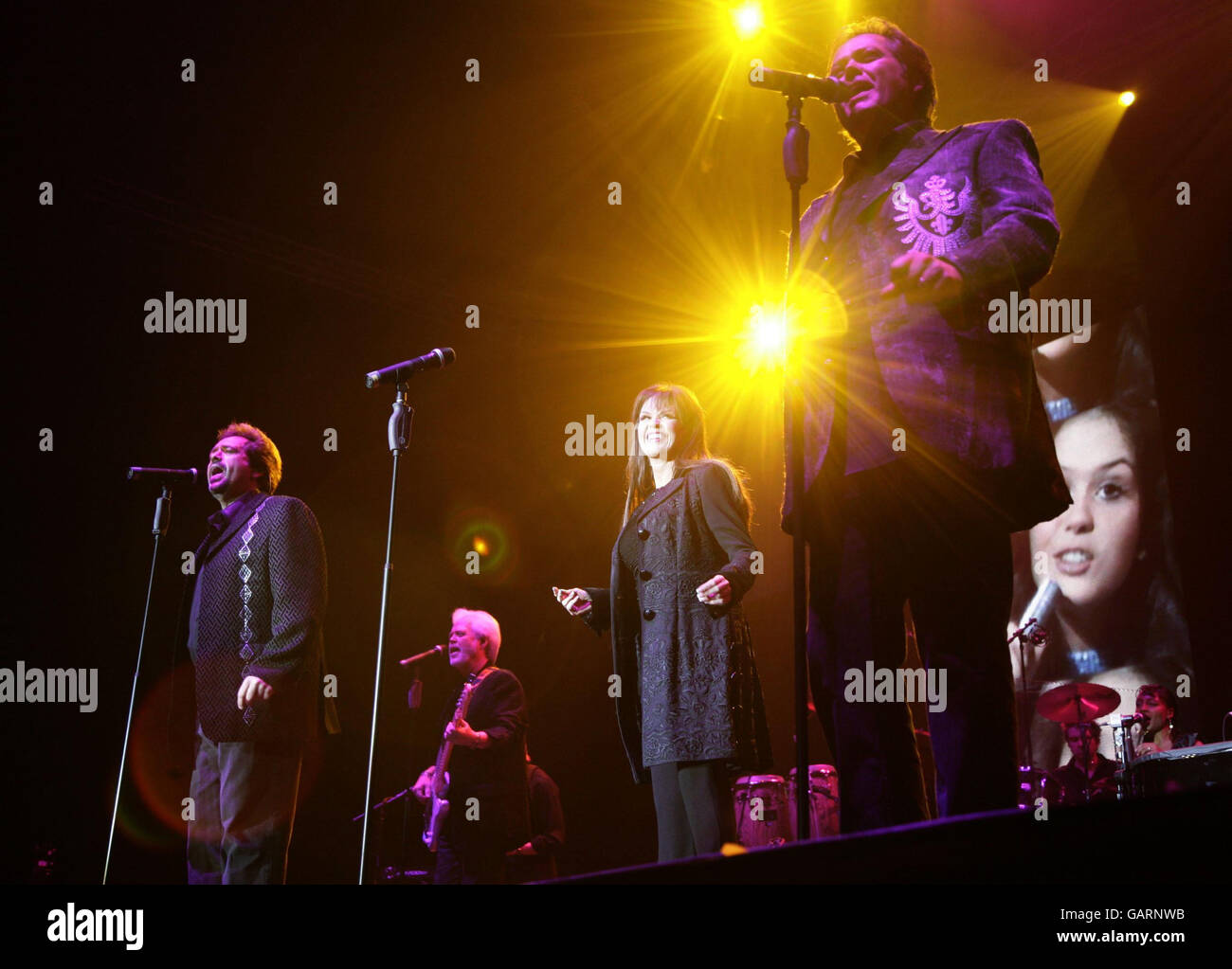 The Osmonds in concert - London Stock Photo - Alamy