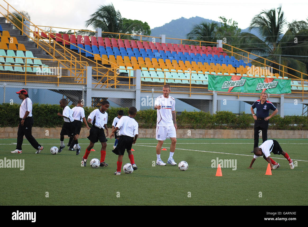 Soccer - England Soccer Clinic - Marvin Lee Stadium Stock Photo - Alamy