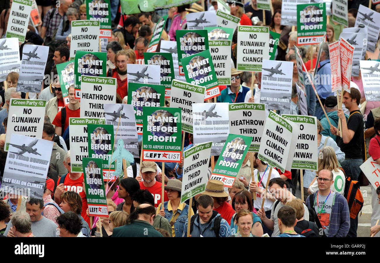 Planet over profit protest hi-res stock photography and images - Alamy