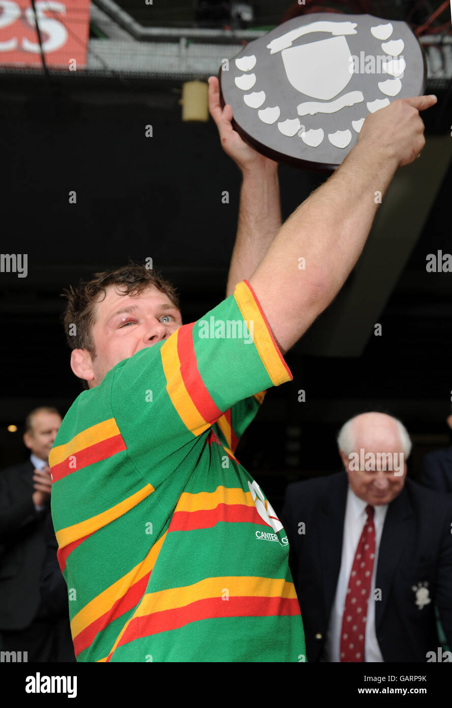 Northumberland captain david guthrie lifts the county championship ...