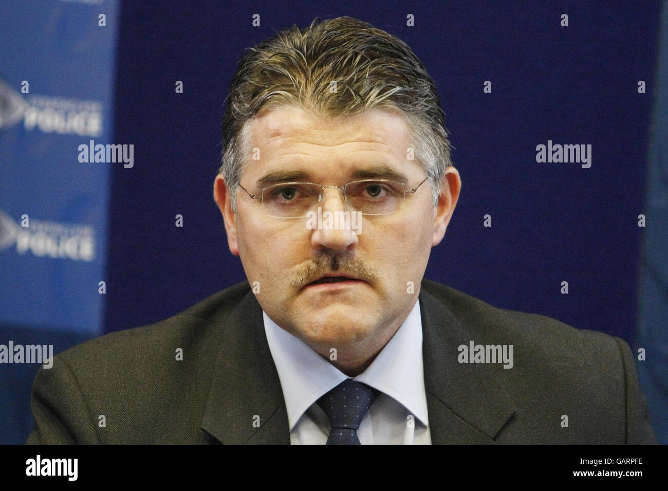 Detective Chief inspector Derek Robertson during a press conference ...