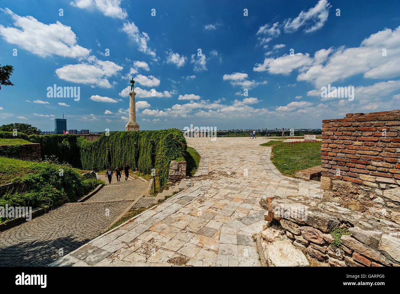 Belgrade fortress and panorama view, Belgrade Serbia Stock Photo - Alamy