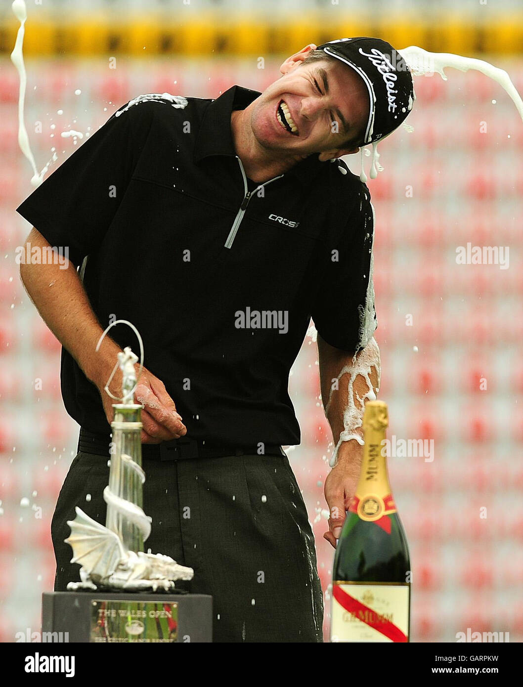 Australia's Scott Strange after winning the 2008 Celtic Manor Wales ...