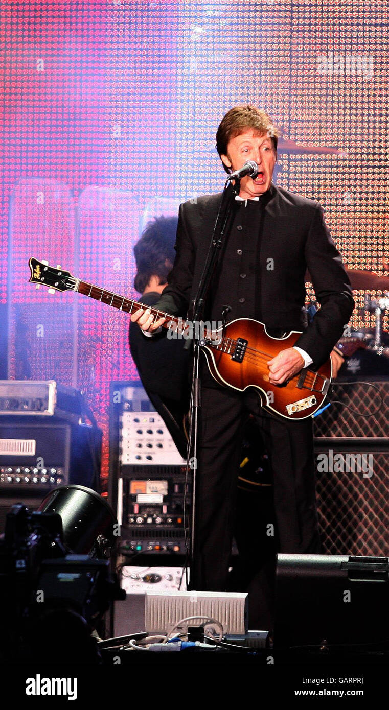 Sir Paul McCartney plays live at Anfield Stadium, Liverpool during the ...