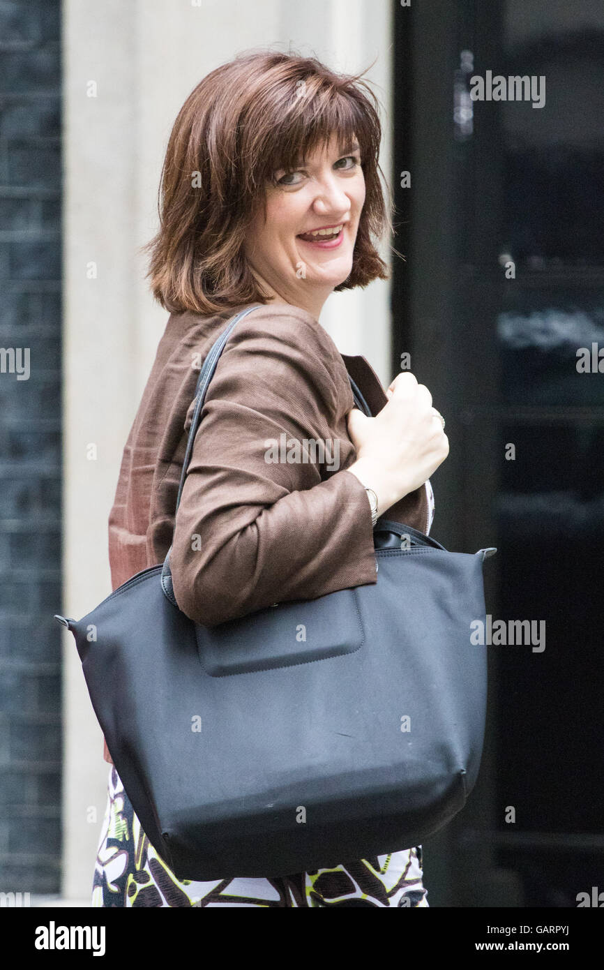 Downing Street, London, July 5th 2016. Education Secretary Nicky Morgan ...
