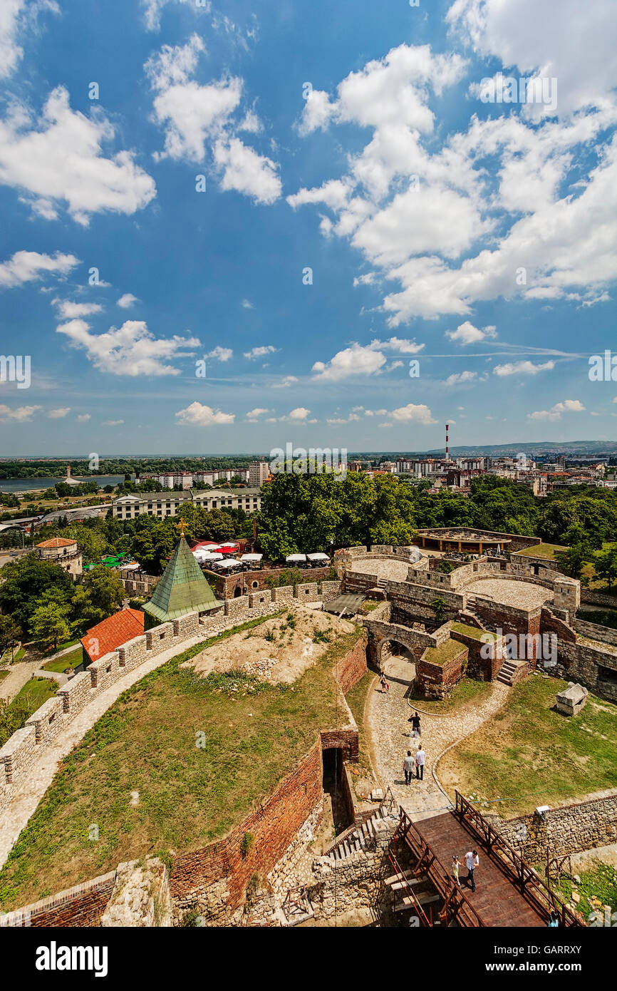 Belgrade fortress and panorama view, Belgrade Serbia Stock Photo - Alamy