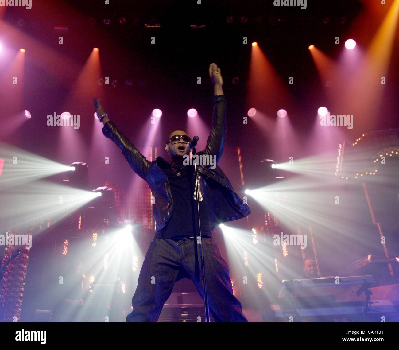 Usher in concert - London. Usher performs an exclusive Sony Ericsson ...