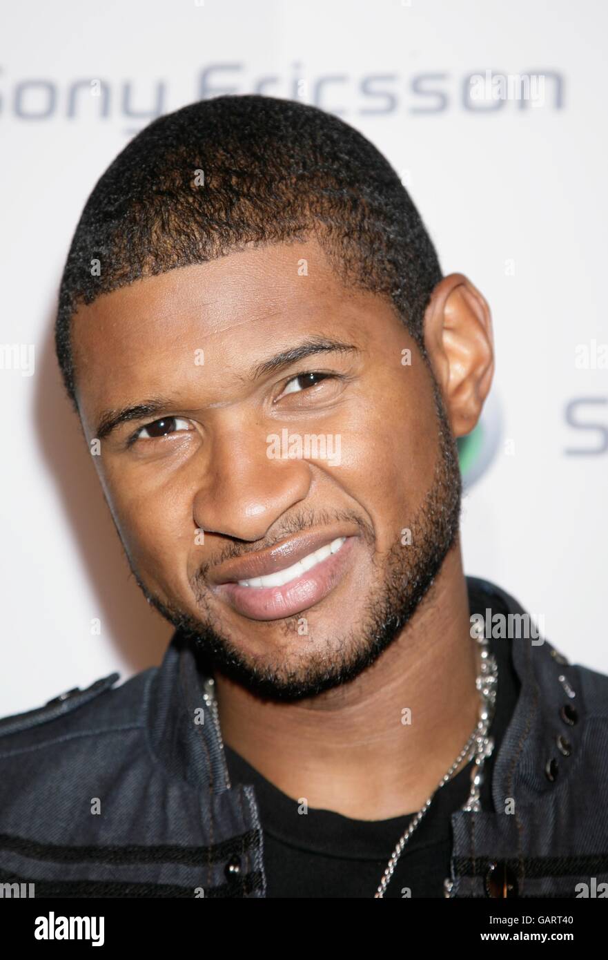 Usher during a photocall before an exclusive Sony Ericsson gig at the ...