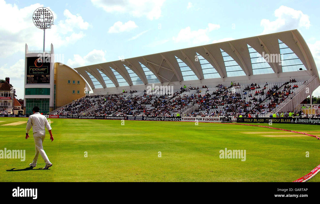 The new stand during the Third npower Test Match at Trent Bridge ...