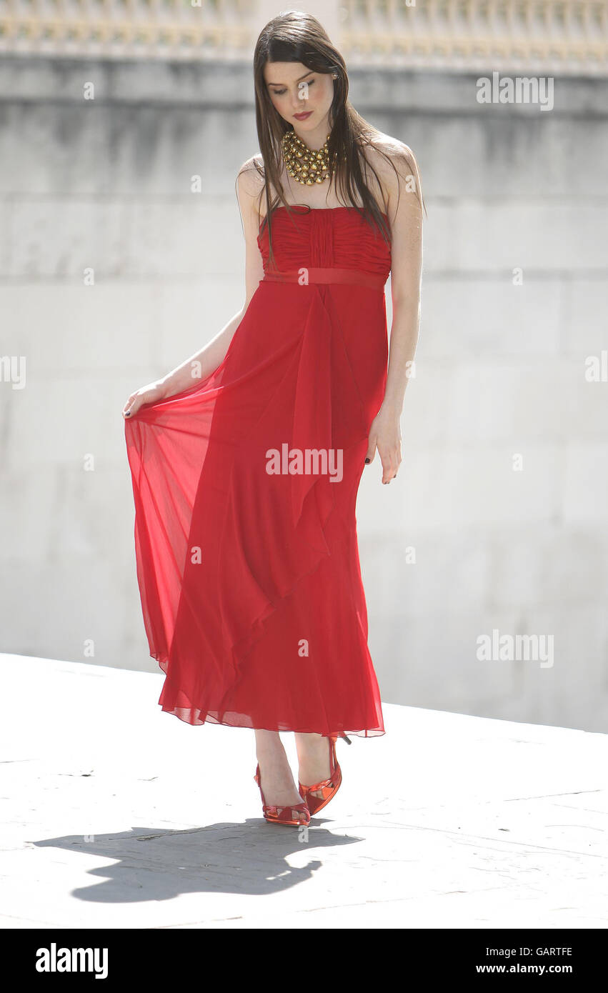 New Marks & Spencer range launched. Model Juliana Aneli wears designs ...