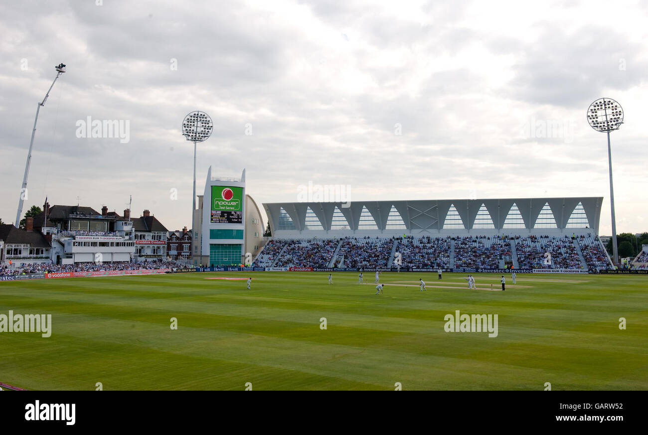 Play in front new stand third test match trent bridge hi-res stock ...