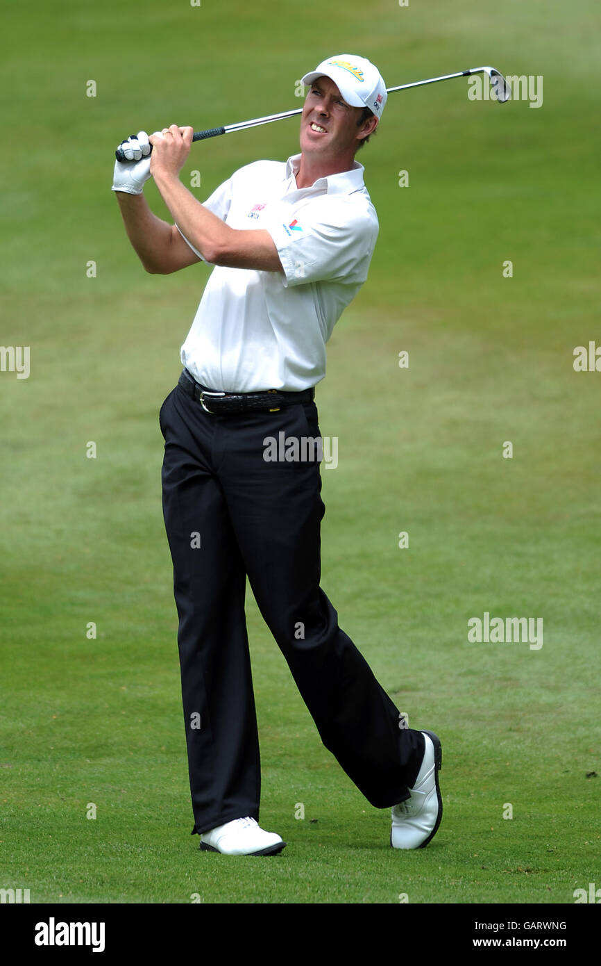 Richard green in action at the bmw pga championship hi-res stock ...