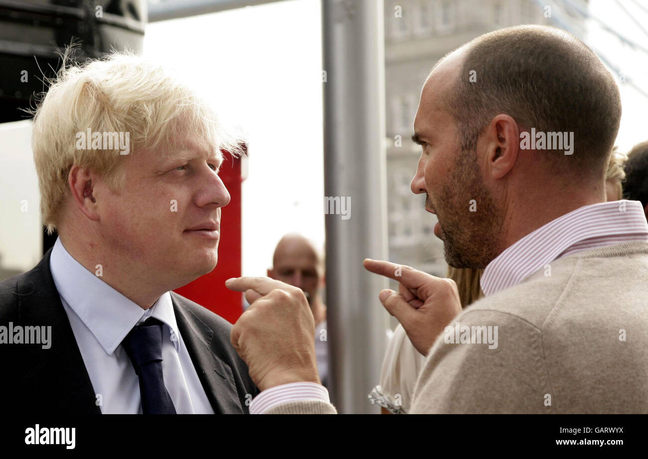 Boris johnson speaks at city hall hi-res stock photography and images ...