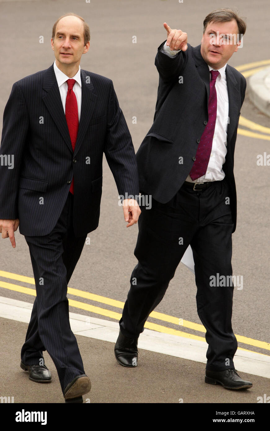 (left to right) Lord Andrew Adonis, the Parliamentary Under Secretary ...